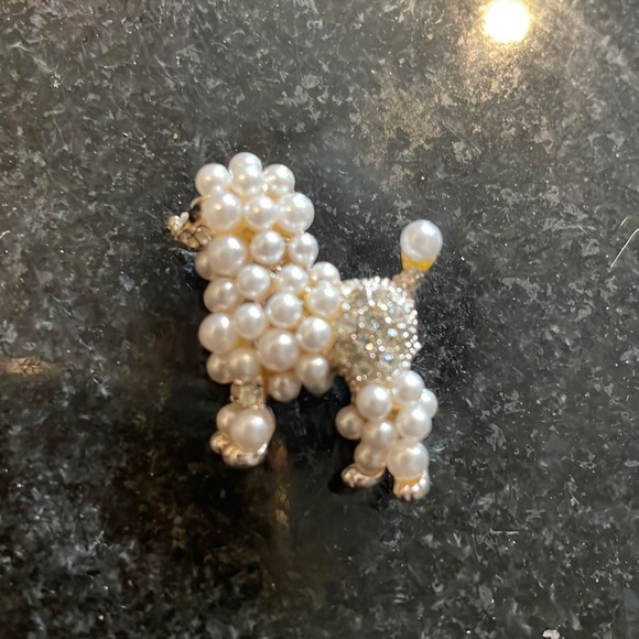 Jewelry | Pearl Poodle Brooch | Poshmark